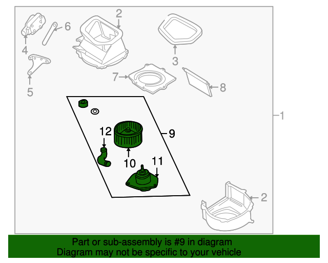 1996-2003 Infiniti Blower Motor 27220-7J201 | Infiniti of Orland Park