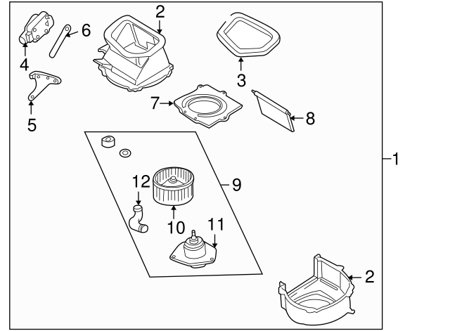 1996-2003 Infiniti Blower Motor 27220-7J201 | Infiniti of Orland Park