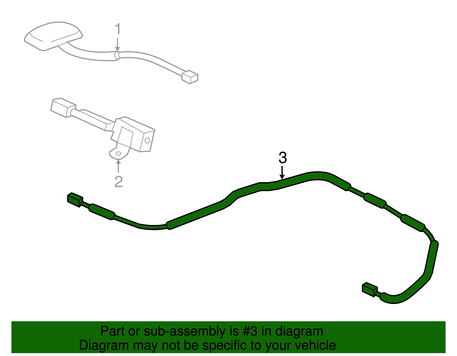 39160-SJC-A02 - Antenna Cable 2006-2014 Honda Ridgeline | Honda Parts ...