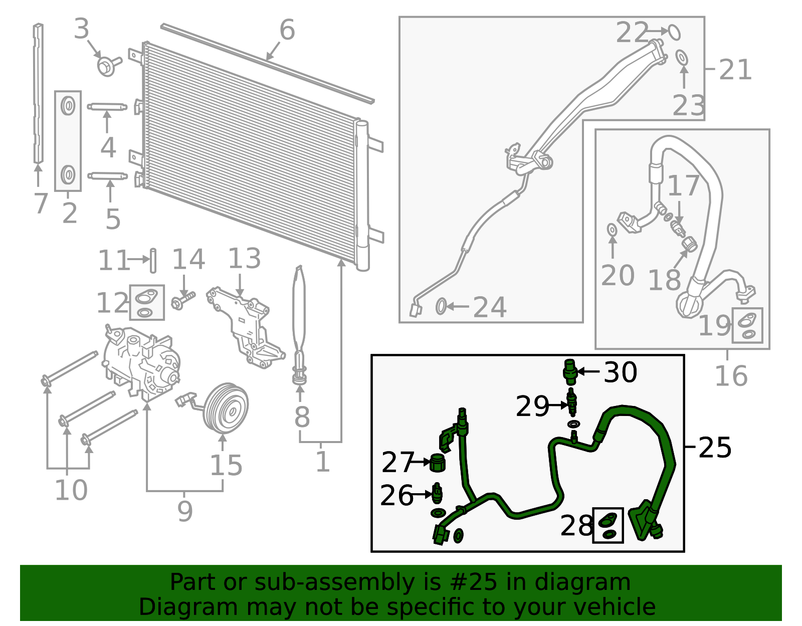 2018-2020 Ford F-150 Motorcraft™ A/C Refrigerant Discharge Hose YF ...