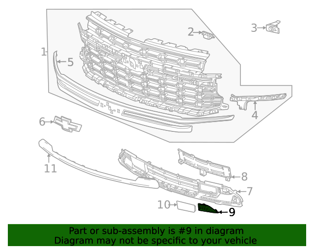 2021-2024 Chevrolet Black Auxiliary Heater Wiring Harness Cover ...