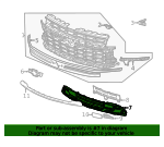 2021-2024 Chevrolet Black Front Lower Grille 84796507 GM ...