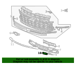 2021-2022 Chevrolet Black Front Bumper Cover Tow Eye Access Hole Cover ...