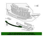 2021-2024 Chevrolet Bright Chrome Front Bumper Fascia Lower Molding ...