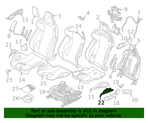 Genuine BMW 52-10-8-067-470 | Seat Switch Trim | FREE Shipping on Most ...