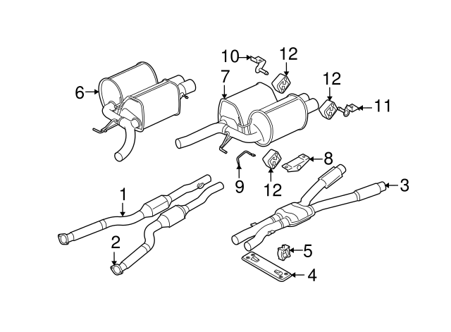 18307835520 - 2006-2010 BMW M5 Converter & Pipe (18-30-7-835-520) | BMW ...