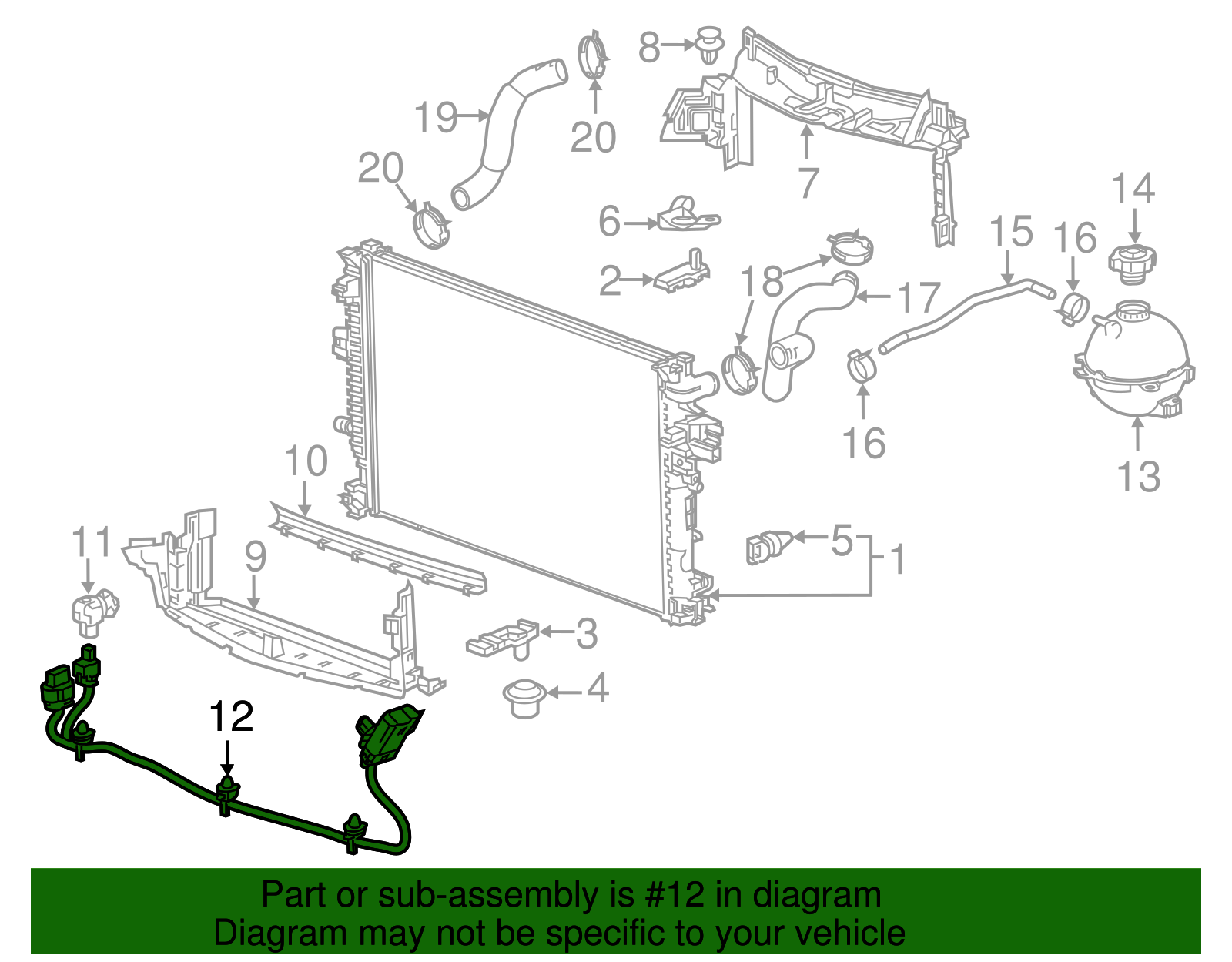 2019-2025 Chevrolet Malibu Ambient Air Temperature Sensor Wiring ...