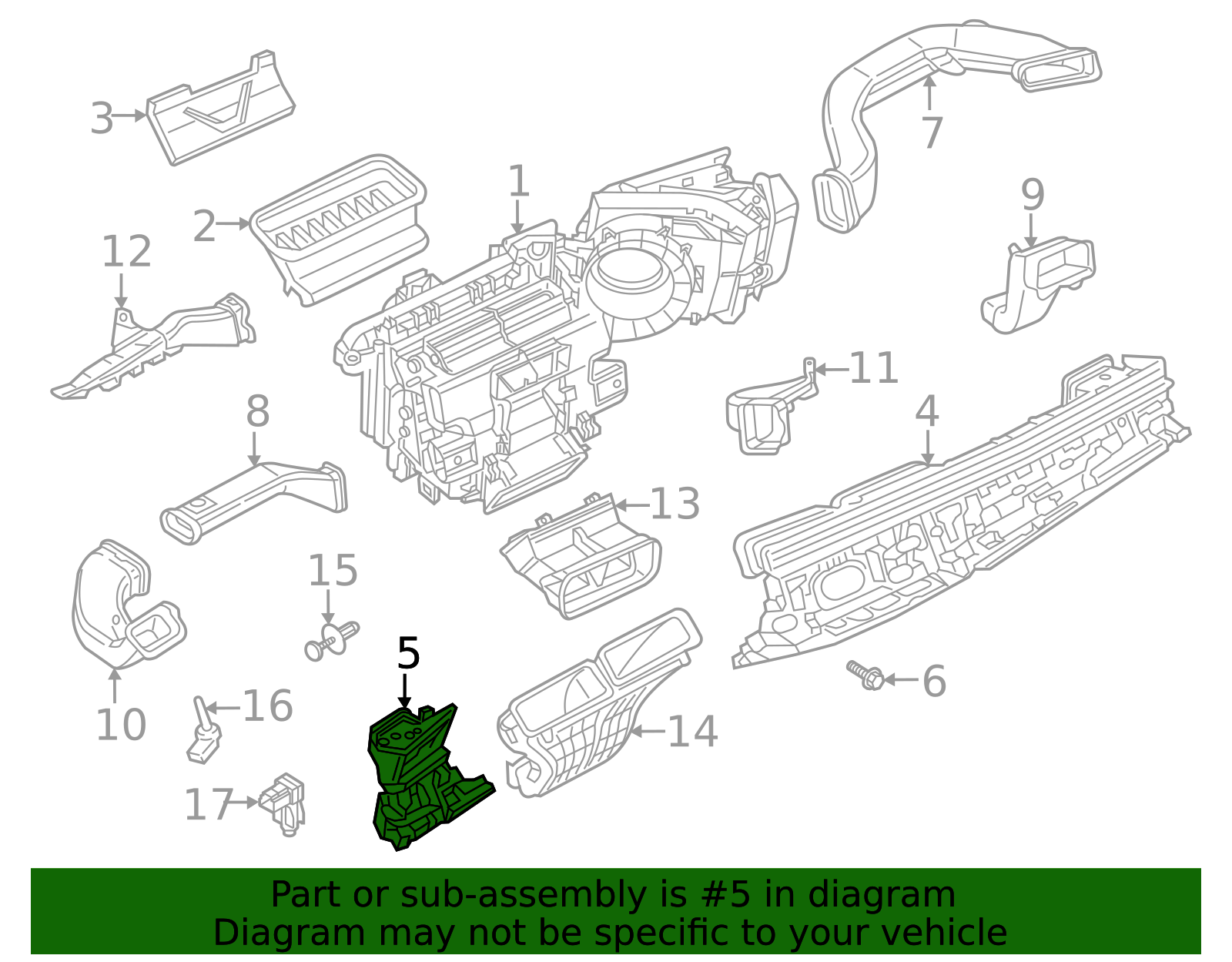 4M8-820-901-6PS - Dashboard Air Vent 2019-2023 Audi | AutoNation Parts