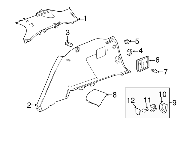 Buy Genuine GM Auto Parts - Panel (Part # 84510079) | GM Parts Store