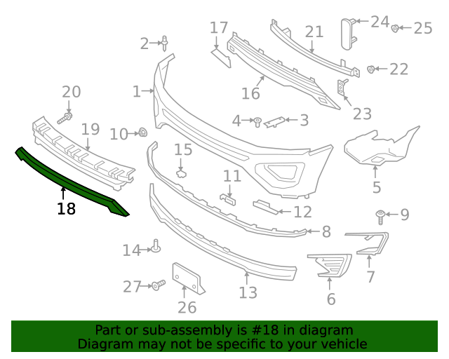 2018-2021 Ford Expedition Molding JL1Z-8419-APTM | OEM Parts Online