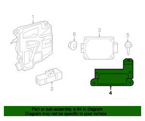 212-540-09-40 - Control Module Bracket 2010-2013 Mercedes-Benz ...