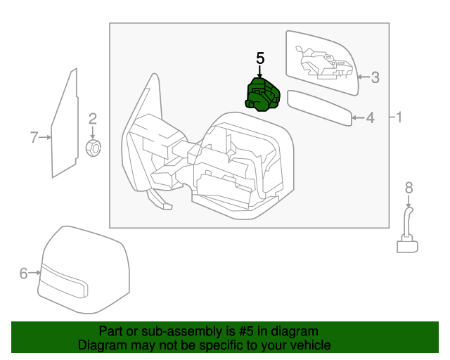 2016-2024 Nissan Actuator 96367-3JA0E | Nissan Parts Plus