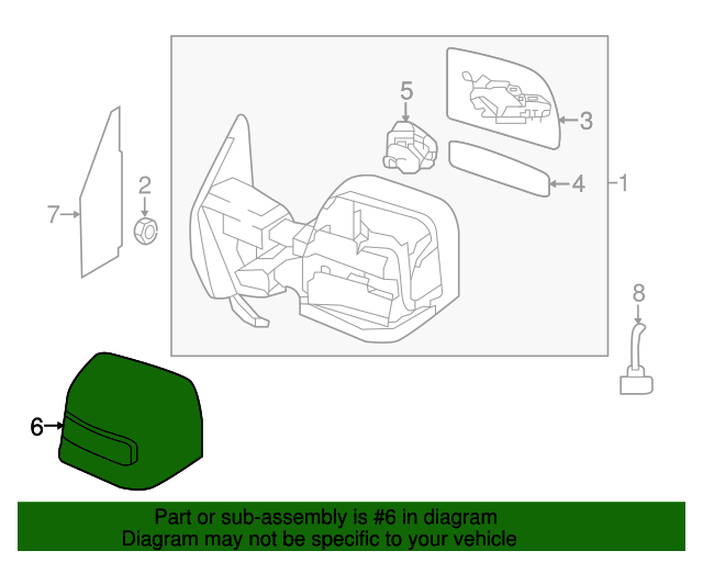 96374-EZ92A - Mirror Cover - 2016-2021 Nissan | Nissan OEM Parts Direct