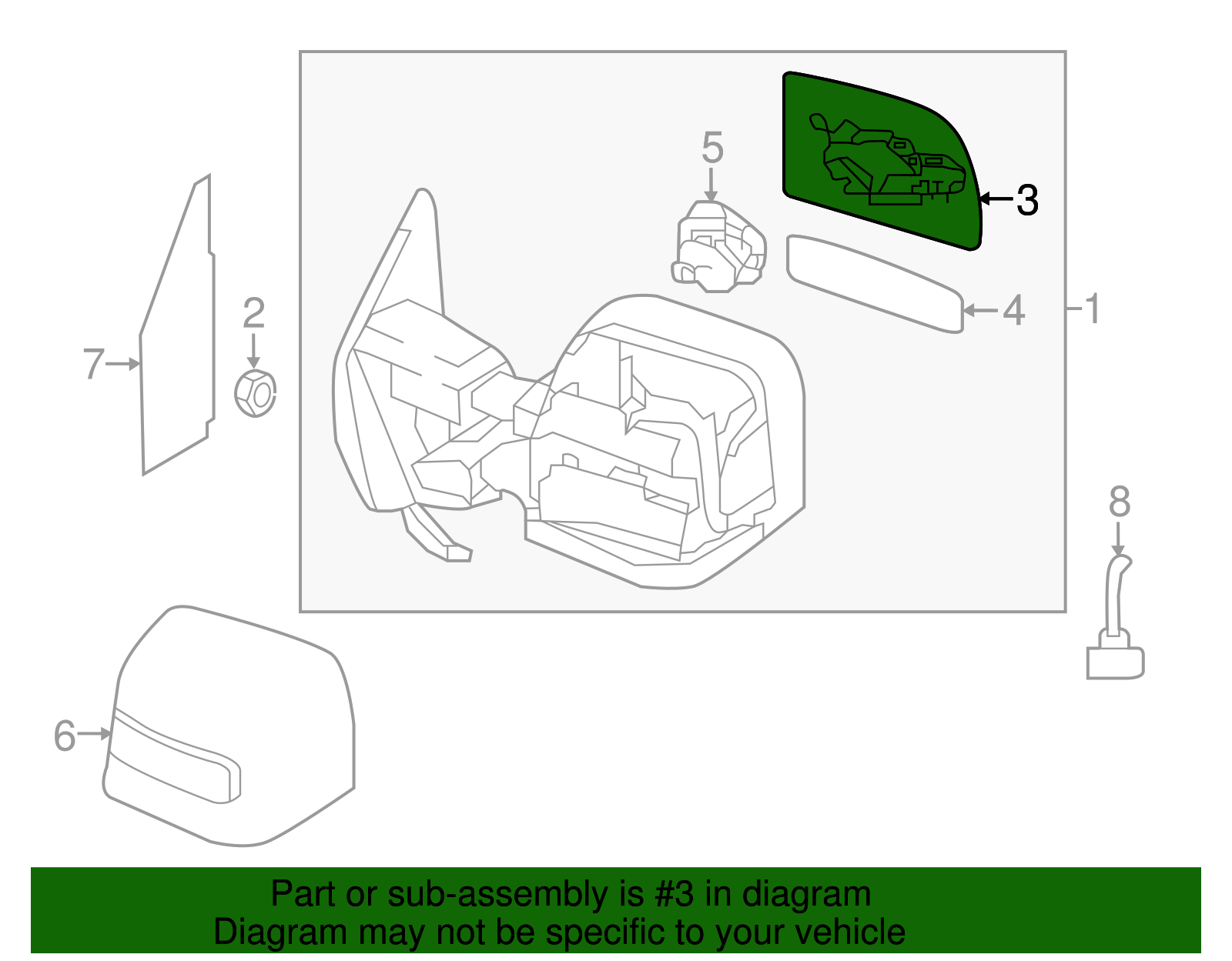 2016-2024 Nissan Upper Glass 96365-EZ10B | OEM Parts Online
