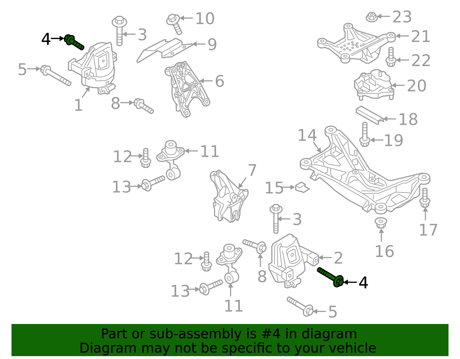 2012-2025 Audi Motor Mount Bolt N-912-750-01 | OEM Parts Online