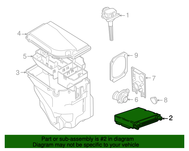 12147533707 - 1999-2003 BMW Engine Control Module (ECM) (12-14-7-533 ...