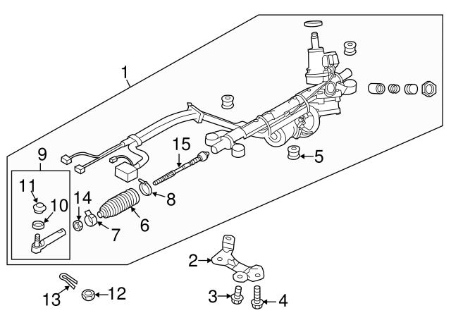 2013-2021 Subaru Inner Tie Rod 34160SC020 | Subaru Parts For You