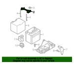 2013-2024 Mazda Hold Down KD53-56-031A | Mazda-Parts