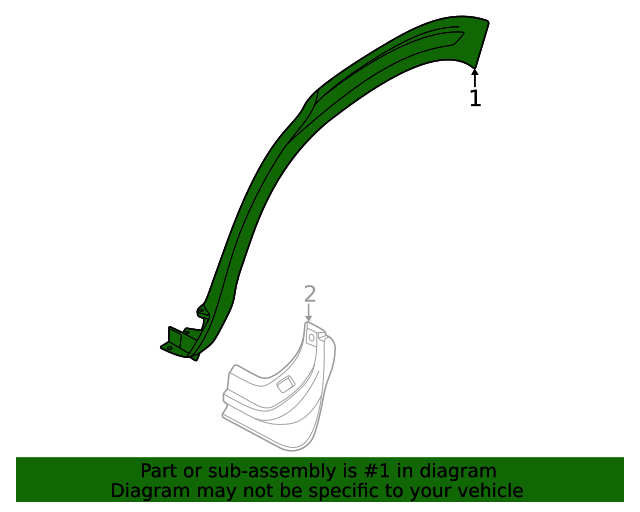 2021-2023 Kia Seltos OEM NEW 2021 Kia Seltos Wagon Garnish Assembly ...