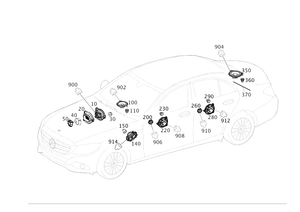 2008-2018 Mercedes-Benz Speaker 205-820-43-03 | Mercedes-Benz Parts