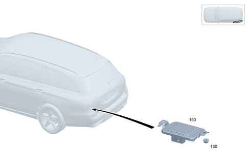 Control Modules and Relays in Load Compartment for 2017 Mercedes-Benz ...