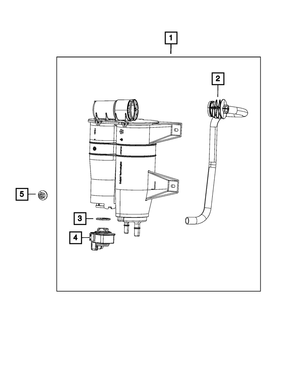 2022-2023 Jeep Fuel Filter And Tube 68457019AA | Mopar eStore