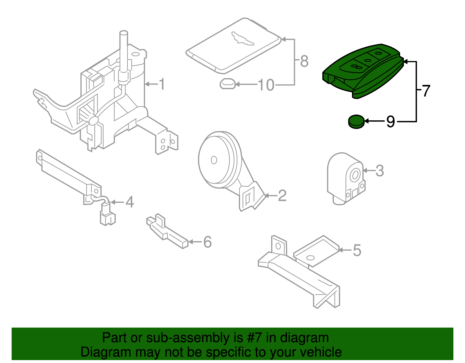2017-2020 Genesis G80 Transmitter 95440-D2000-BLH | QuirkParts