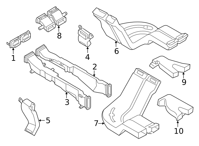 2021-2023 Land Rover Discovery Outlet Duct LR142255 | Express Land ...