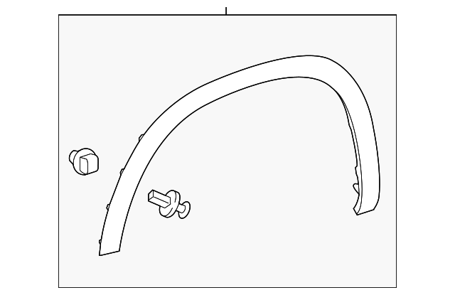 2014-2019 Toyota Highlander Wheel Opening Molding 75085-0E010 | OEM ...