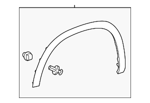 75086-0E010 - Wheel Opening Molding - 2014-2019 Toyota Highlander ...