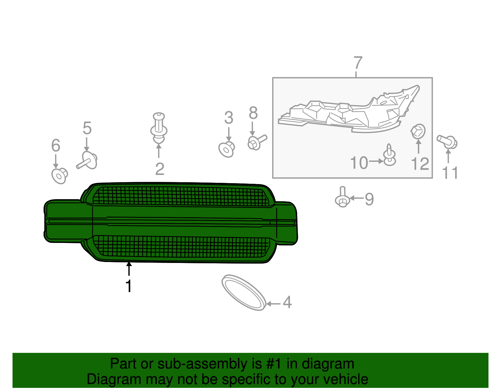 JL3Z-8200-GB - Grille 2018-2020 Ford F-150 | Ford Parts Direct