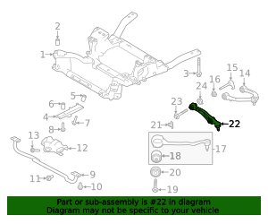 2018-2022 Land Rover Rear Lower Control Arm LR171072 | OEM Parts Online