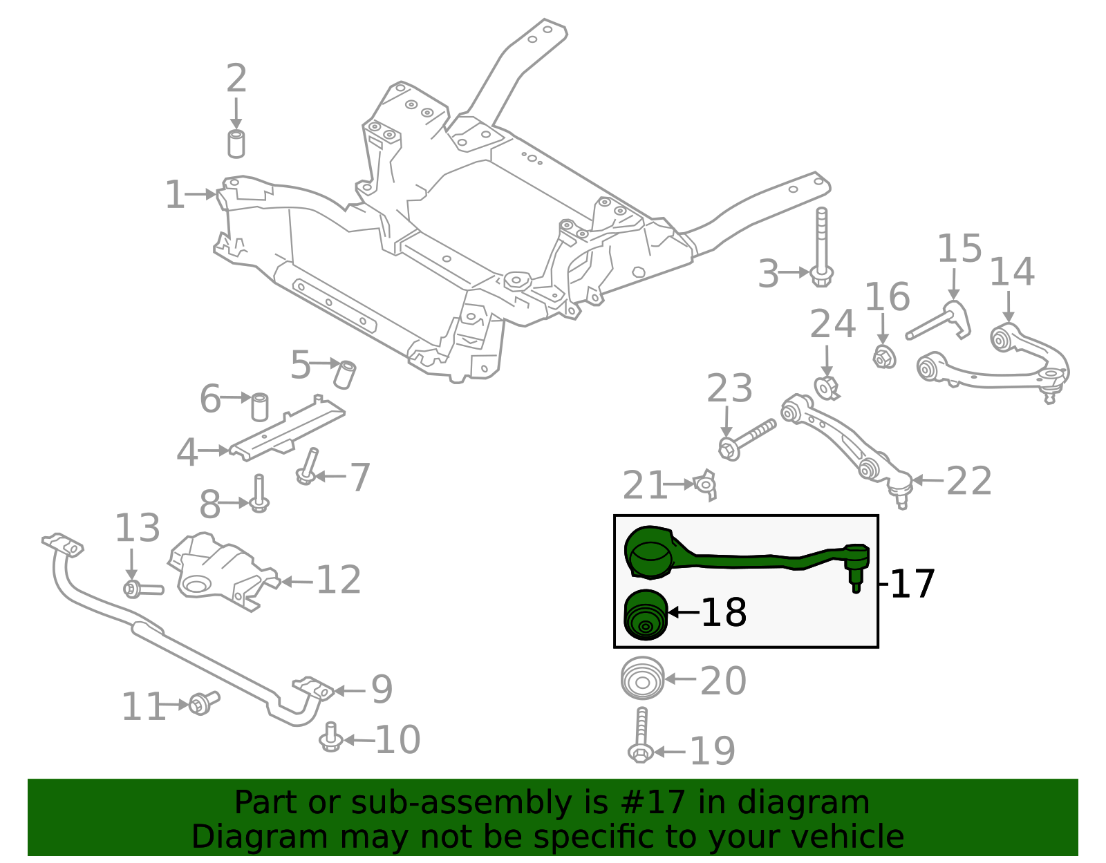 2013-2024 Land Rover Ft Lower Control Arm LR148060 | OEM Parts Online