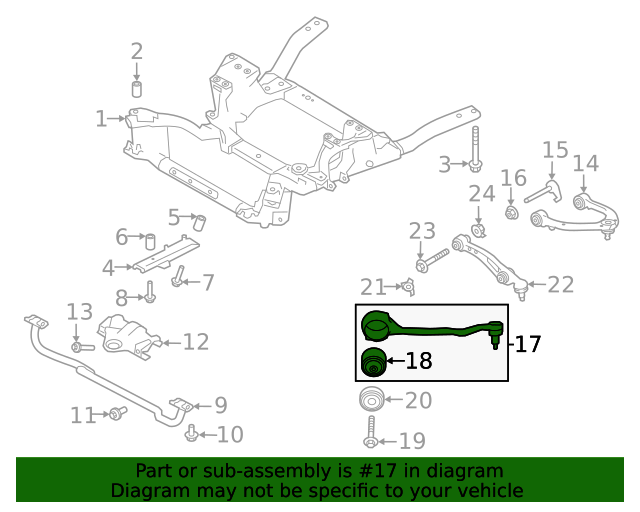 2015-2022 Land Rover Ft Lower Control Arm LR149617 | JaguarParts.com