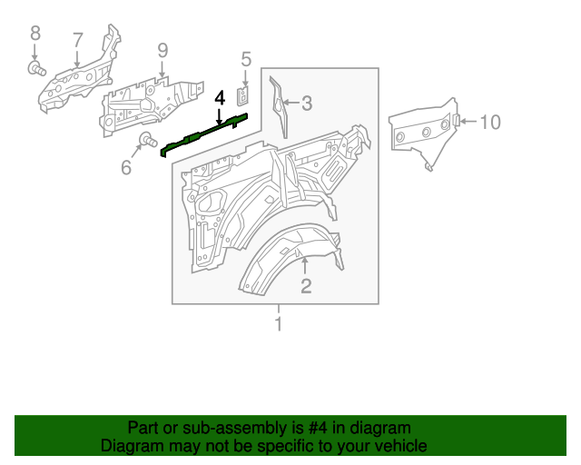 205-630-66-00 - Belt Rail 2017-2020 Mercedes-Benz | Mercedes-Benz USA Parts