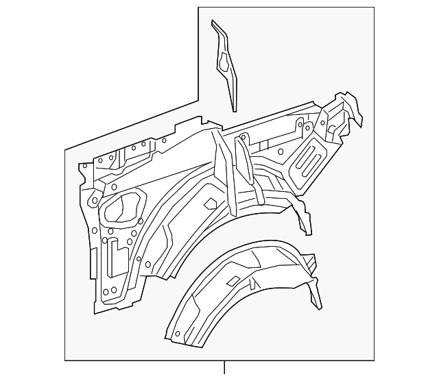 205-630-88-03 - Inner Quarter Panel 2017-2023 Mercedes-Benz | Mercedes ...