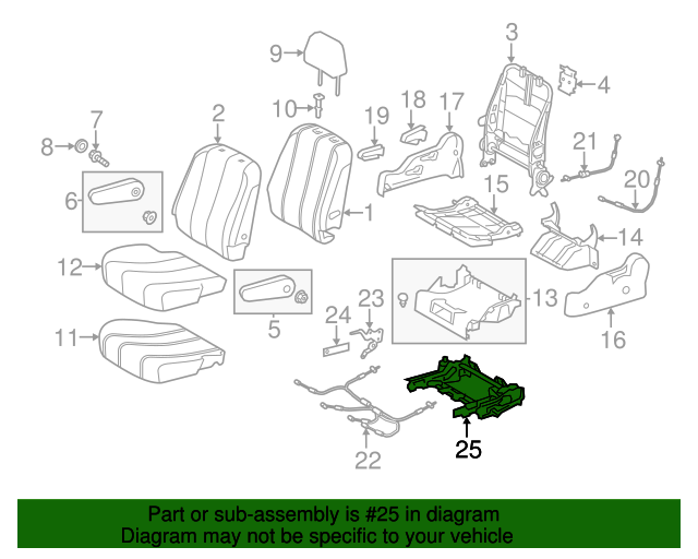 2011-2020 Toyota Sienna Seat Adjust Assembly 79105-08011 | Toyota Parts ...