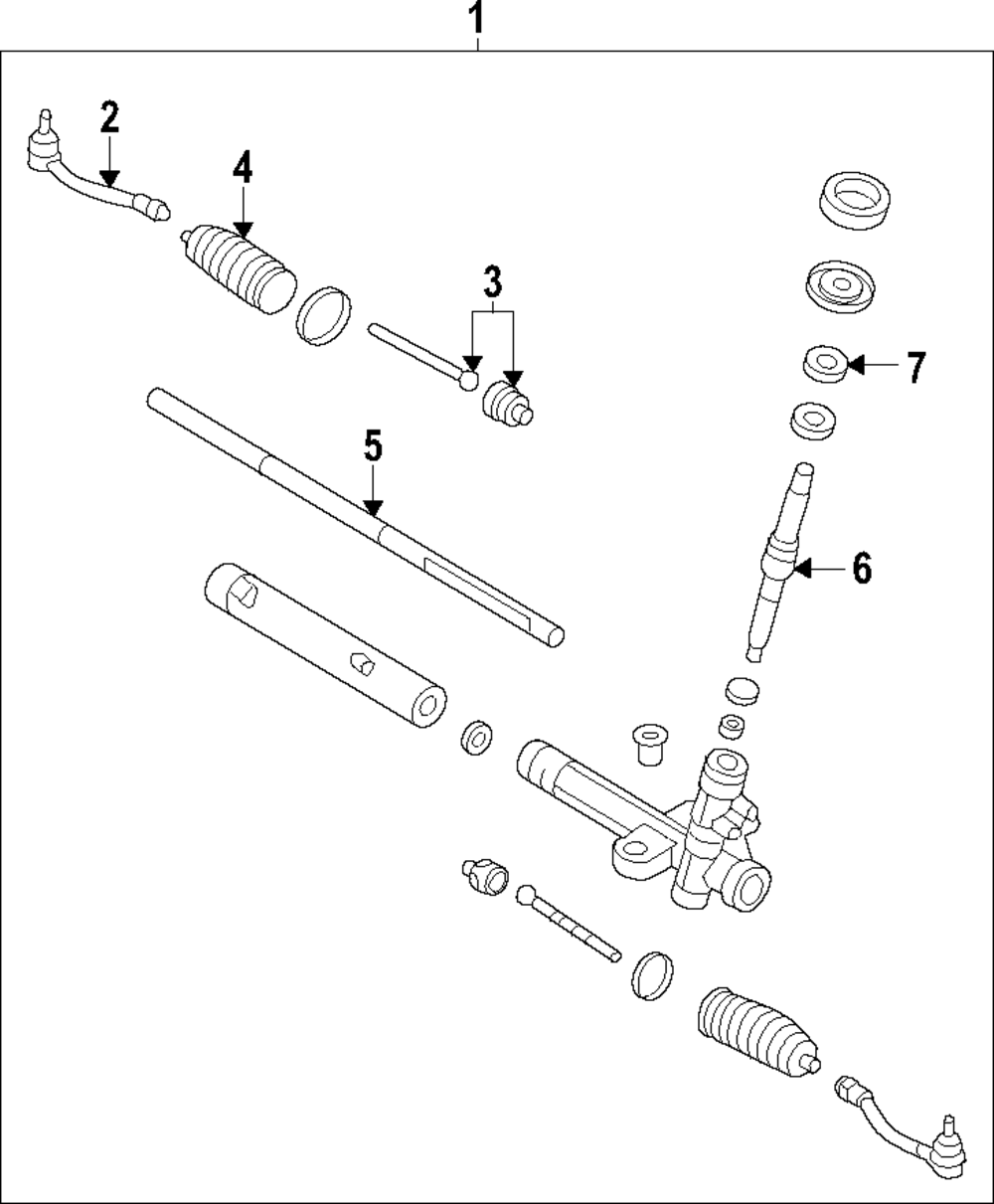 57700-L3000 - Steering Gear 2021-2024 Kia K5 | Kia.Parts