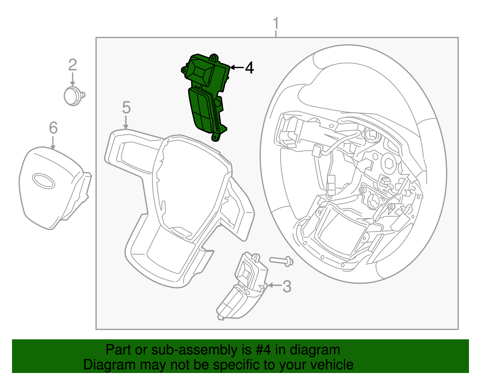 FL3Z-9C888-CB - Cruise Switch 2015-2024 Ford | Big 3 Auto Parts