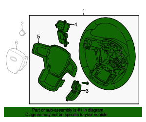 2018-2020 Ford F-150 Steering Wheel JL3Z-3600-UA | OEM Parts Online