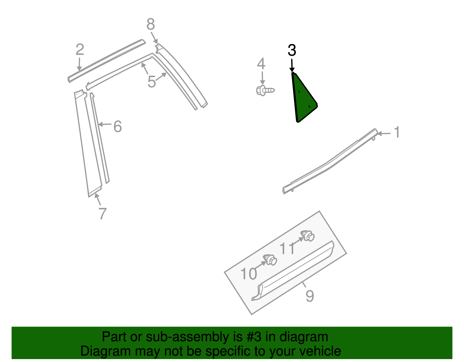 2007-2015 Mazda CX-9 Filler Trim TD11-50-M40E | OEM Parts Online