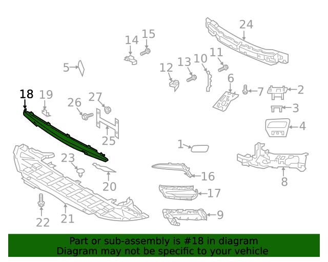 2017-2020 Volvo V90 Cross Country Grille 31383271 | AutoNationParts.com