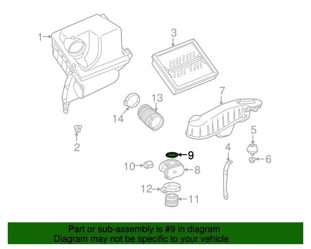 606-997-04-45 - Fuel Injection Throttle Body Mounting Gasket 1998-2000 ...