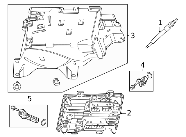 2021-2022 GM Engine Control Module Bracket 84294002 | GMPartsDirect.com