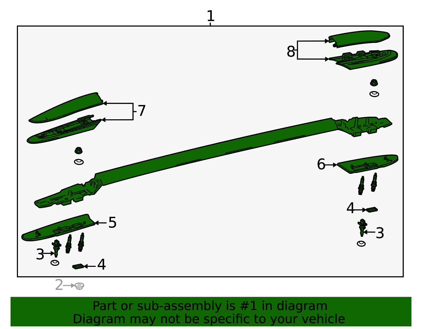 63407-08041 - Roof Rack 2021-2024 Toyota Sienna | Longo Toyota Parts