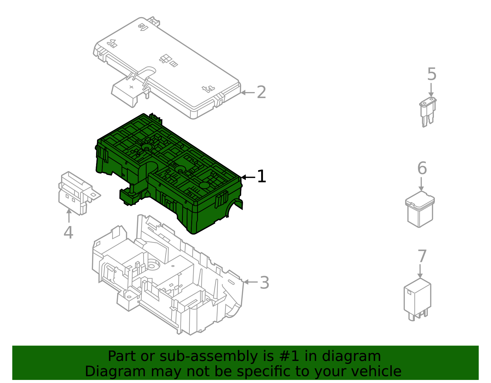 2021-2024 Ford Bronco Fuse Box MB3Z-14A068-Z | OEM Parts Online