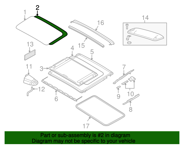54-13-7-157-374 - Weatherstrip - 2006-2013 BMW | Buy BMW Parts Now
