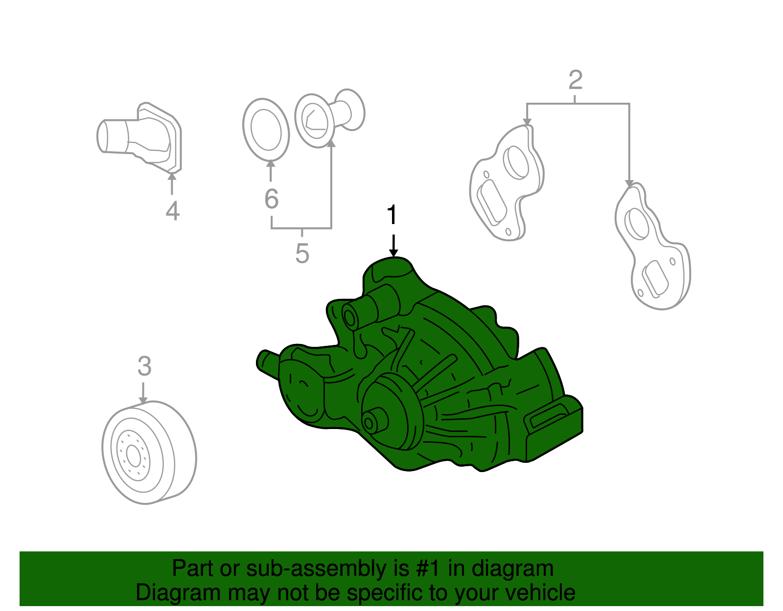 Water Pump kit (Replaces part number 12681417) 19434033 gm ...