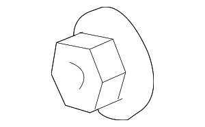 001-990-05-50 - Fender Nut 1998-2004 Mercedes-Benz | Mercedes-Benz USA ...