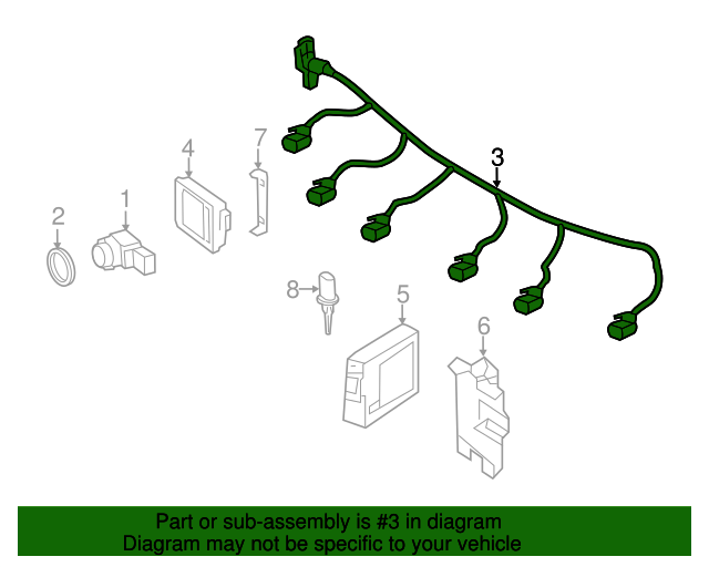 213-540-59-03 - Wire Harness 2017-2020 Mercedes-Benz | Mercedes-Benz ...